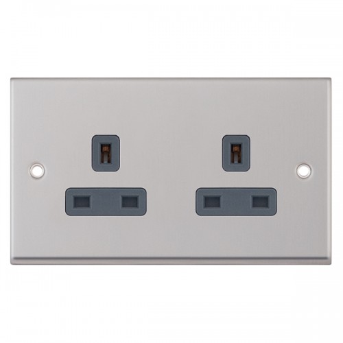 Selectric 7M-Pro 2 Gang 13A Unswitched Socket (7MPRO-720) at UKES
