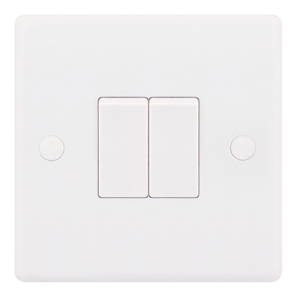 Selectric Smooth 2 Gang 10A 2 Way Switch (SSL502) at UKES