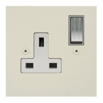 Focus SB True Edge TEAPW18.1W/SS 1 Gang 13A Switched Socket in Primed ...