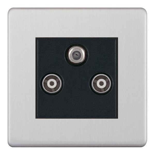 Selectric 5M-Plus Triplex SAT/TV/FM Socket (5MPLUS-237) at UKES