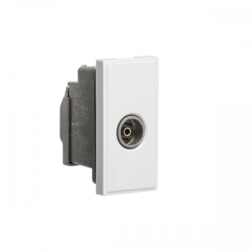 Knightsbridge White Screened TV Module - 25x50mm (NETTVSWH) | UKES