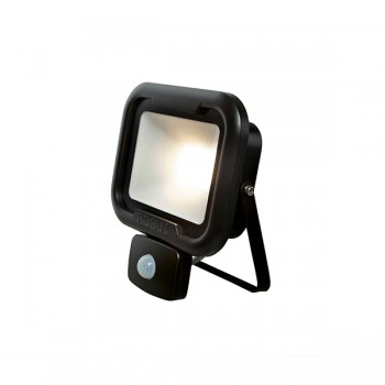 Robus Remy 20W 4000K Black LED Floodlight, PIR (RRE2040P-04) | UKES