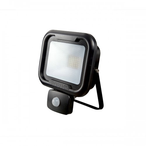 Robus Remy 30W 4000K Black LED Floodlight, PIR (RRE3040P-04) | UKES