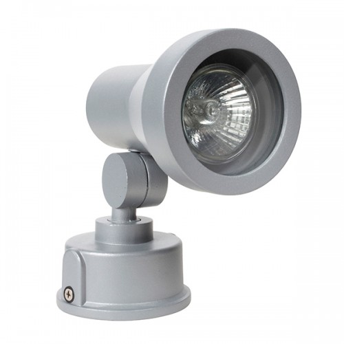 Robus Inis 50W Satin Silver Outdoor GU10 Spotlight (R5082TW-15) | UKES