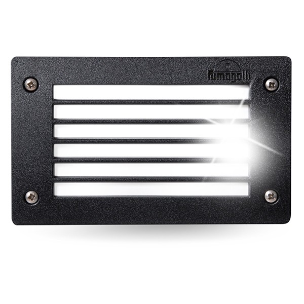 Fumagalli Leti 200-GL 3W 4000K Black LED Brick Light | UKES