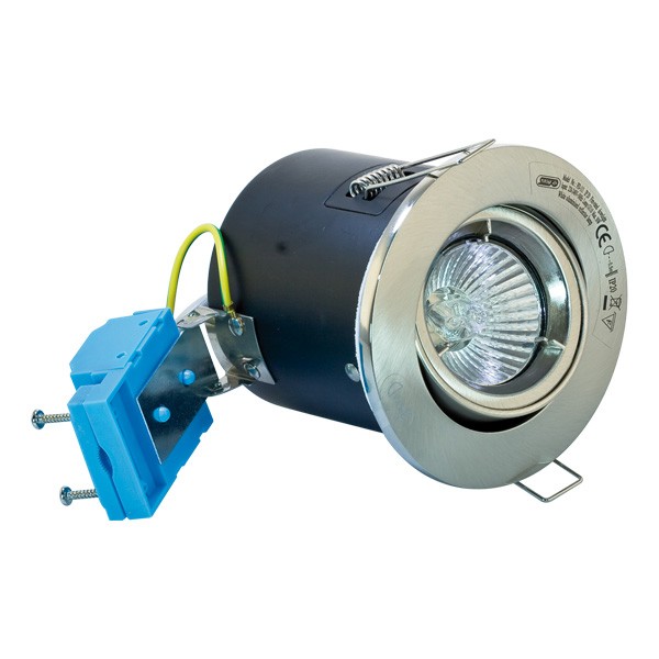 Selectric Die-Cast Steel 50W Adjustable GU10 Downlight with Satin ...
