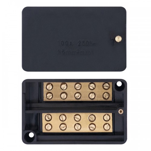 Selectric 100A Double Pole 2x5 Way Link Box (LINK2) at UKES