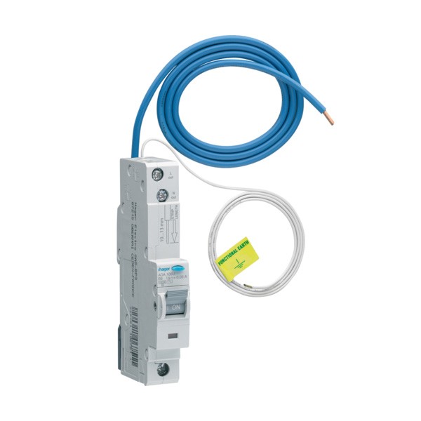 Hager Electronic 1M 1P 10kA B-20A 30mA A Class RCBO (ADA120U) | UKES
