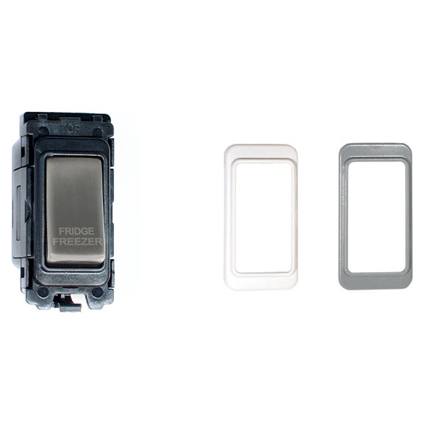 Eurolite Grid Black Nickel 20 Amp Double Pole FRIDGE FREEZER Switch ...