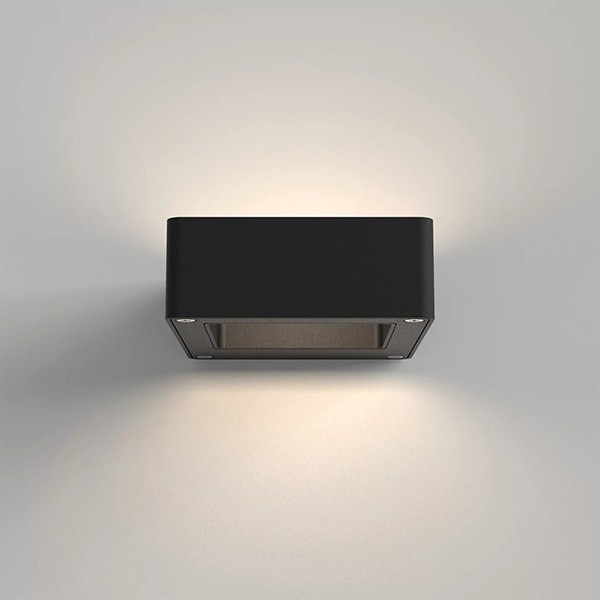 Astro Napier Textured Black Outdoor LED Wall Light | UKES