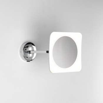 Astro Mascali Square Polished Chrome LED Bathroom Mirror Light | UKES