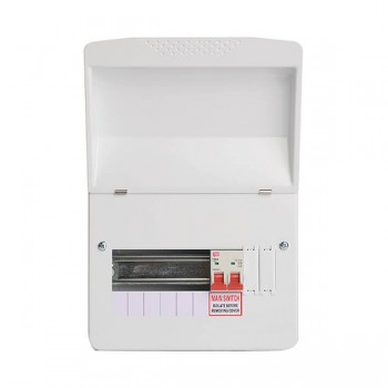 FuseBox 6 Way Consumer Unit - 100A Main Switch | UKES