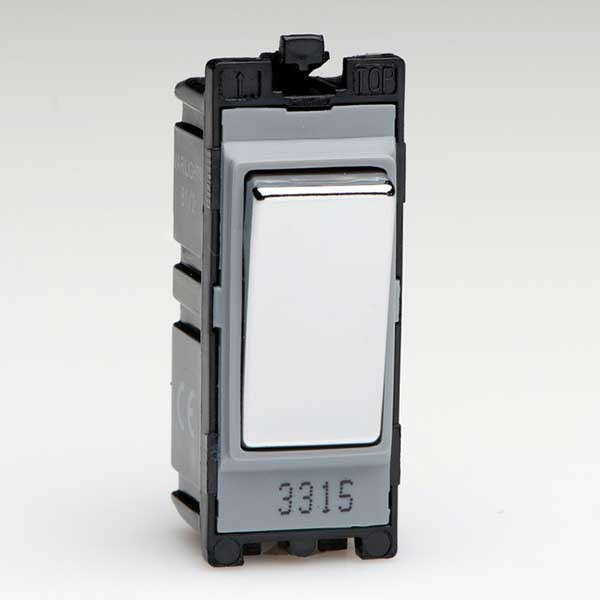 Varilight PowerGrid Polished Chrome 10A Multi-Way Push Retractive ...