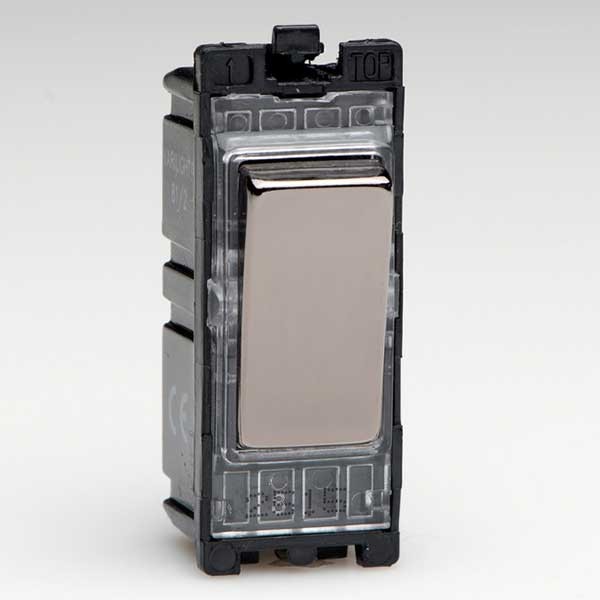 Varilight PowerGrid Iridium Black 20A 2 Way Switch Module | UKES