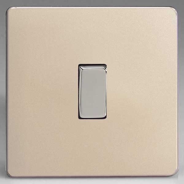 Varilight 1 Gang 10A Retractive Momentary Switch (XDNBP1S) | UKES