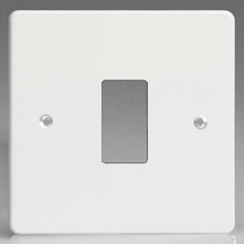 Varilight PowerGrid Premium White 1 Gang Faceplate | UKES