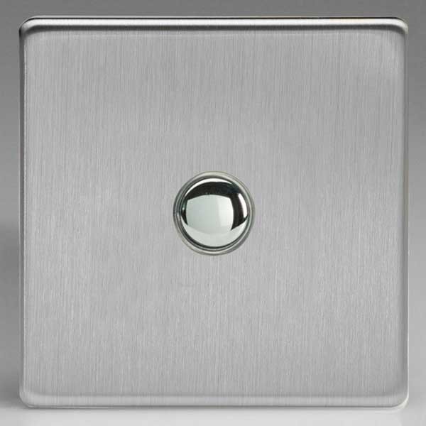 Varilight 1 Gang 6A 2 Way Push-On/Off Impulse Switch (XDSP1S) | UKES