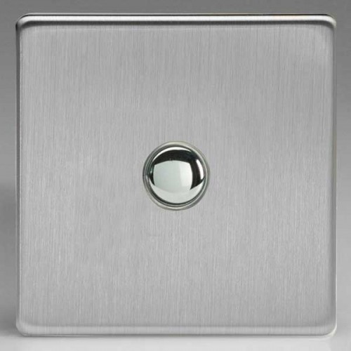 Varilight 1 Gang 6A 2 Way Push-On/Off Impulse Switch (XDSP1S) | UKES