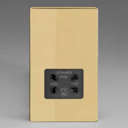 Varilight 2 Gang 13A Unswitched Socket, USB Ports (XDV5U2BS) | UKES