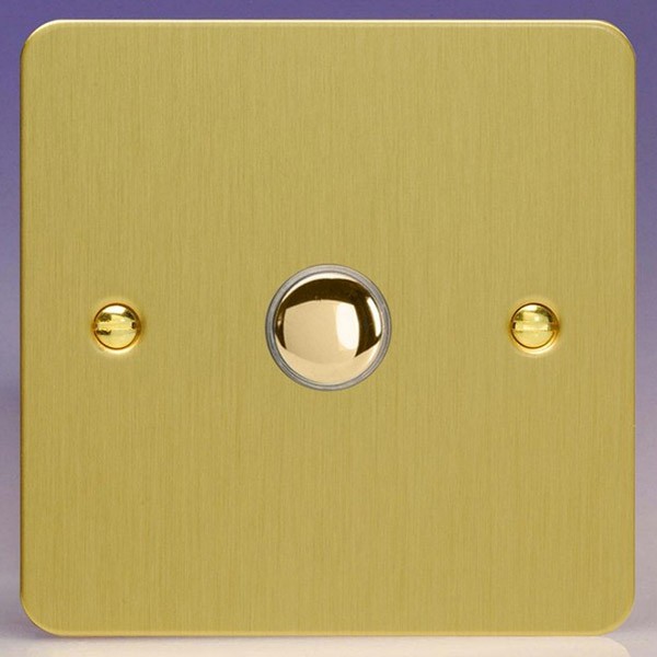 Varilight 1 Gang 6A 2 Way Push-On/Off Impulse Switch (XFBP1) | UKES