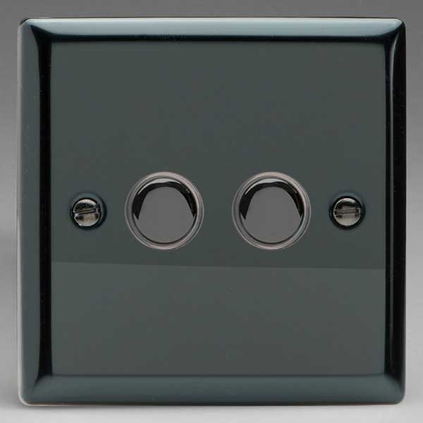 Varilight 2 Gang 6A 2 Way Push-On/Off Impulse Switch (XIP2) | UKES