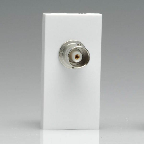 Varilight DataGrid White Female BNC CCTV Socket Module - 25x50mm | UKES