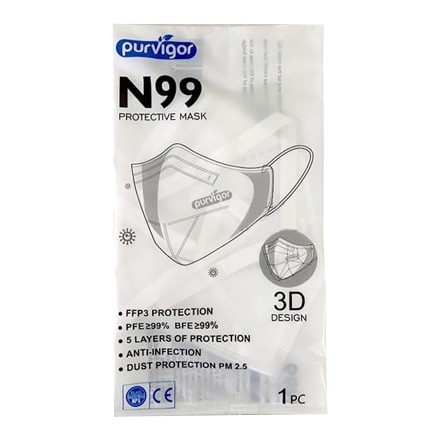 Purvigor N99 FFP3 5 Layer Protective Face Masks (pack of 10) | UKES
