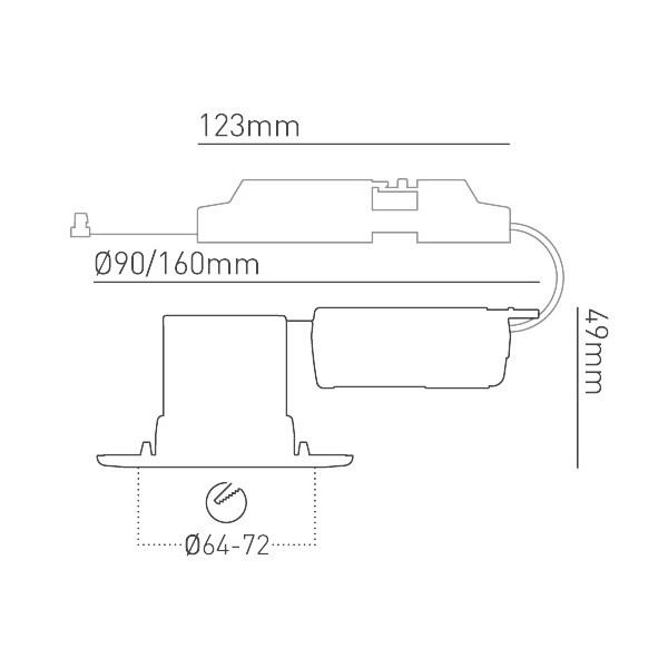 Collingwood Lighting Halers H2 Pro 550 4000K Dimmable Fixed LED ...