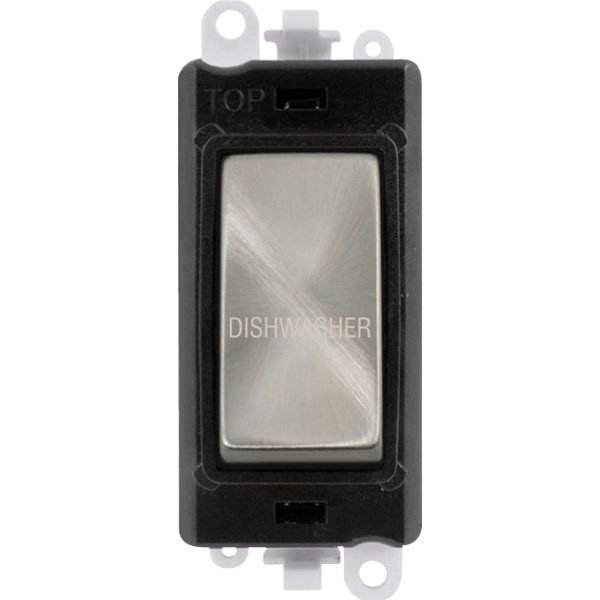 Click GridPro Satin Chrome 20AX Double Pole Dishwasher Switch Module ...