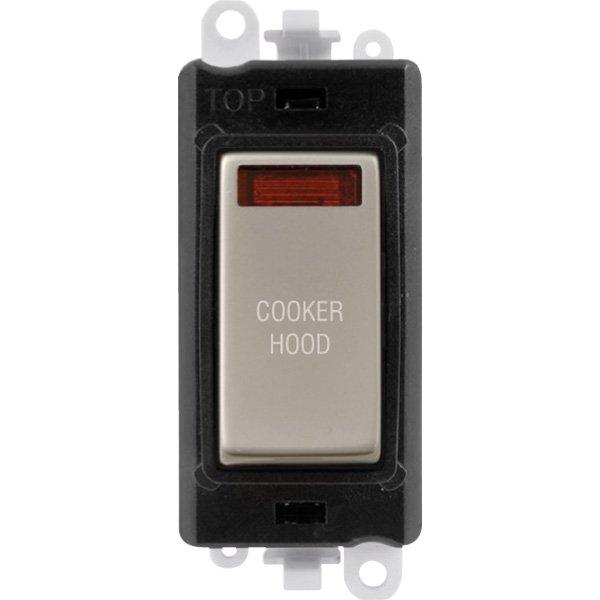 Click GridPro Pearl Nickel 20AX Double Pole Cooker Hood Switch Module ...
