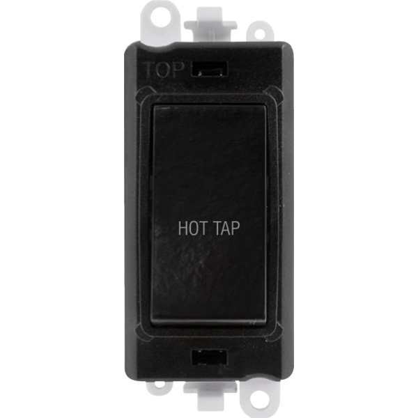Click GridPro Black 20AX Double Pole Hot Tap Switch Module with Black ...