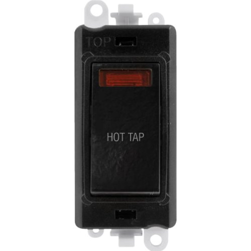 Click GridPro Black 20AX Double Pole Hot Tap Switch Module with Neon ...