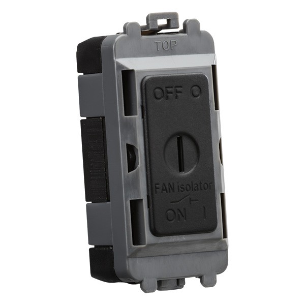 Knightsbridge Grid 10A Fan Isolator Keyswitch Module (GDM021MB) | UKES