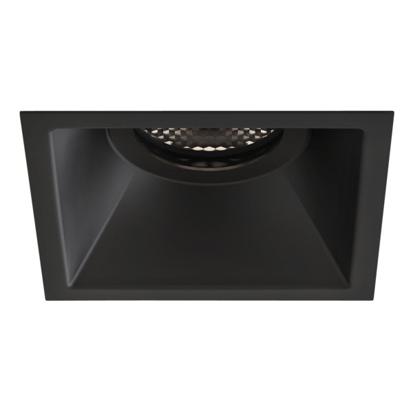 Astro Minima Slimline Square GU10 Matt Black Fire-Rated Bathroom ...