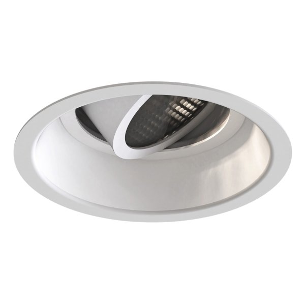 Astro Minima Slimline Round GU10 Matt White Adjustable Fire-Rated ...
