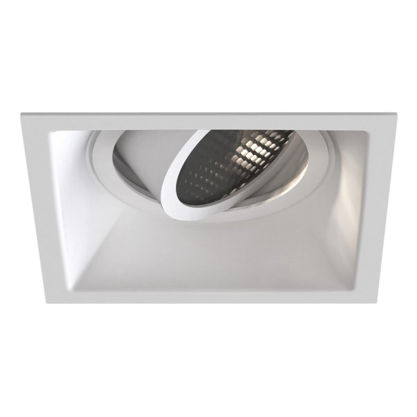 Astro Minima Slimline Square GU10 Matt White Adjustable Fire-Rated ...