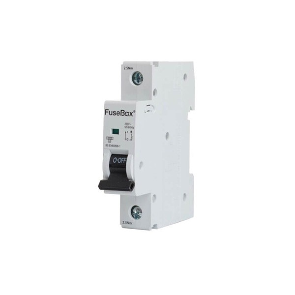 FuseBox 16A C Curve 6kA Single Pole MCB (MT06C161) | UKES