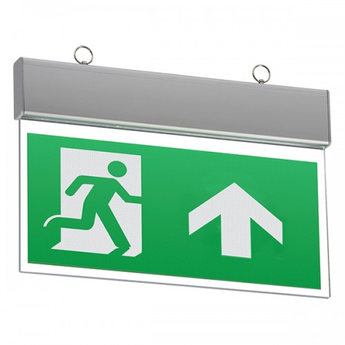 Knightsbridge 4W Suspended Ceiling Mounted Exit Sign (EMSWING) | UKES