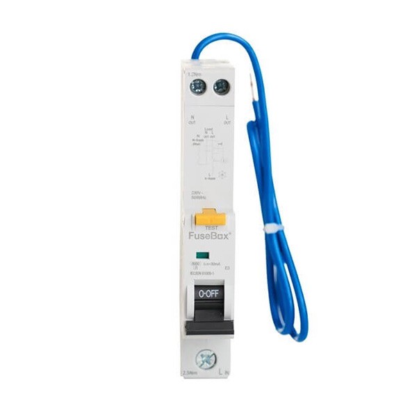 FuseBox 50A 30mA B Curve Type A 6kA SP RCBO (RTA065030B) | UKES