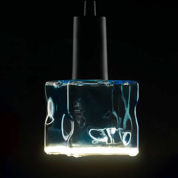 Segula Design Line 8W 4000K Dimmable E27 Blue Floating Ice Cube LED ...