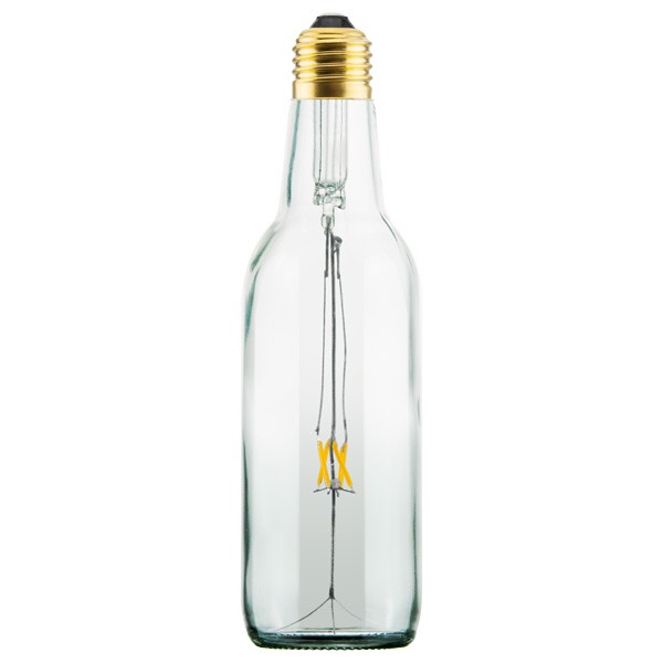 Segula Design Line 3.5W 2200K Dimmable E27 Clear Beer Bottle LED Bulb ...