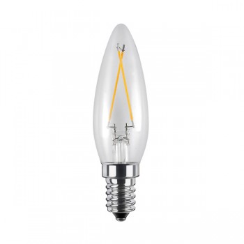 Segula Vintage Line 2.7W 2600K Dimmable E14 Clear Dutch Candle LED Bulb | UKES