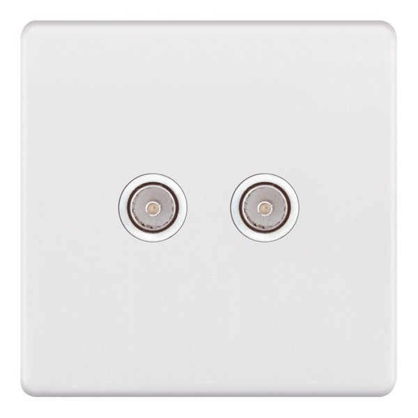 Selectric 5M-Plus 2 Gang TV/FM Socket (5MPLUS-934) at UKES