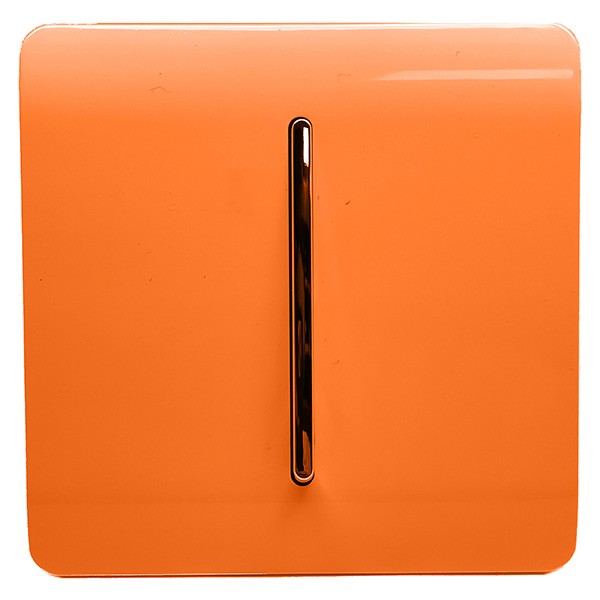 Trendi Orange 1 Gang Intermediate Rocker Light Switch | UKES