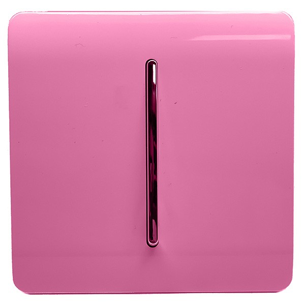Trendi Pink 1 Gang Intermediate Rocker Light Switch | UKES