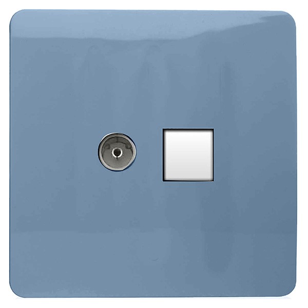 Trendi Sky Ethernet/TV Coaxial Socket | UKES