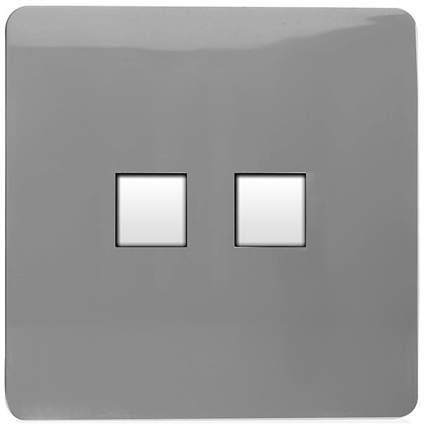 Trendi Light Grey Telephone/Ethernet Socket | UKES