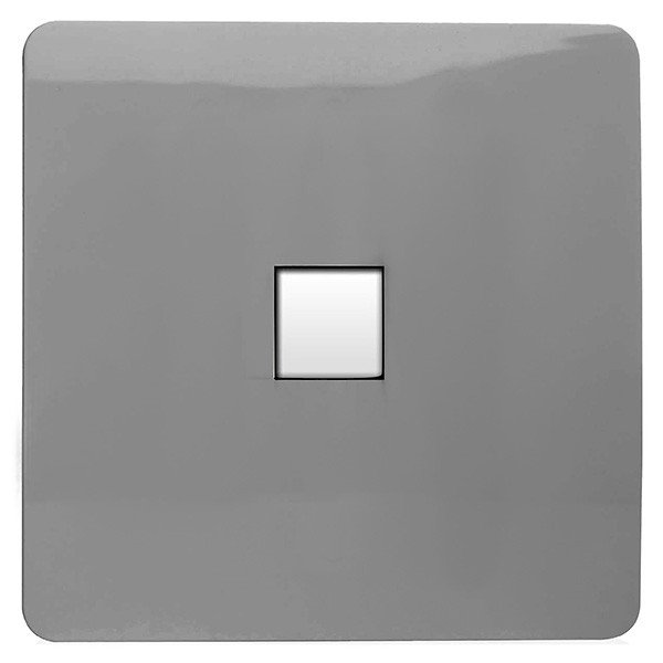 Trendi Light Grey 1 Gang Telephone Socket | UKES