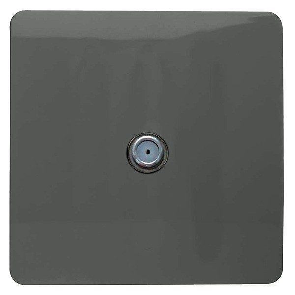 Trendi Charcoal F-Type TV Satellite Socket | UKES