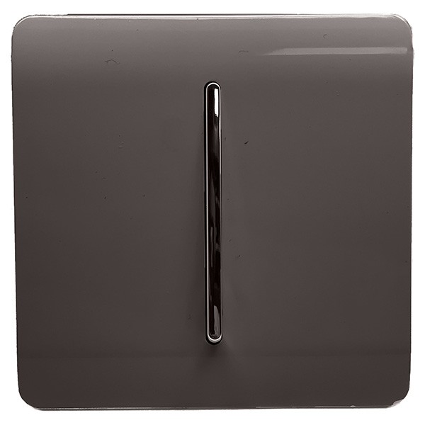 Trendi Dark Brown 1 Gang 2 Way Rocker Light Switch | UKES
